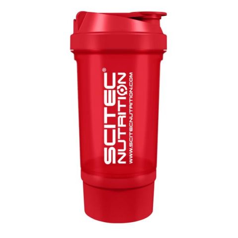 Scitec Shaker Átlátszó Piros, 500ml - Royal Class